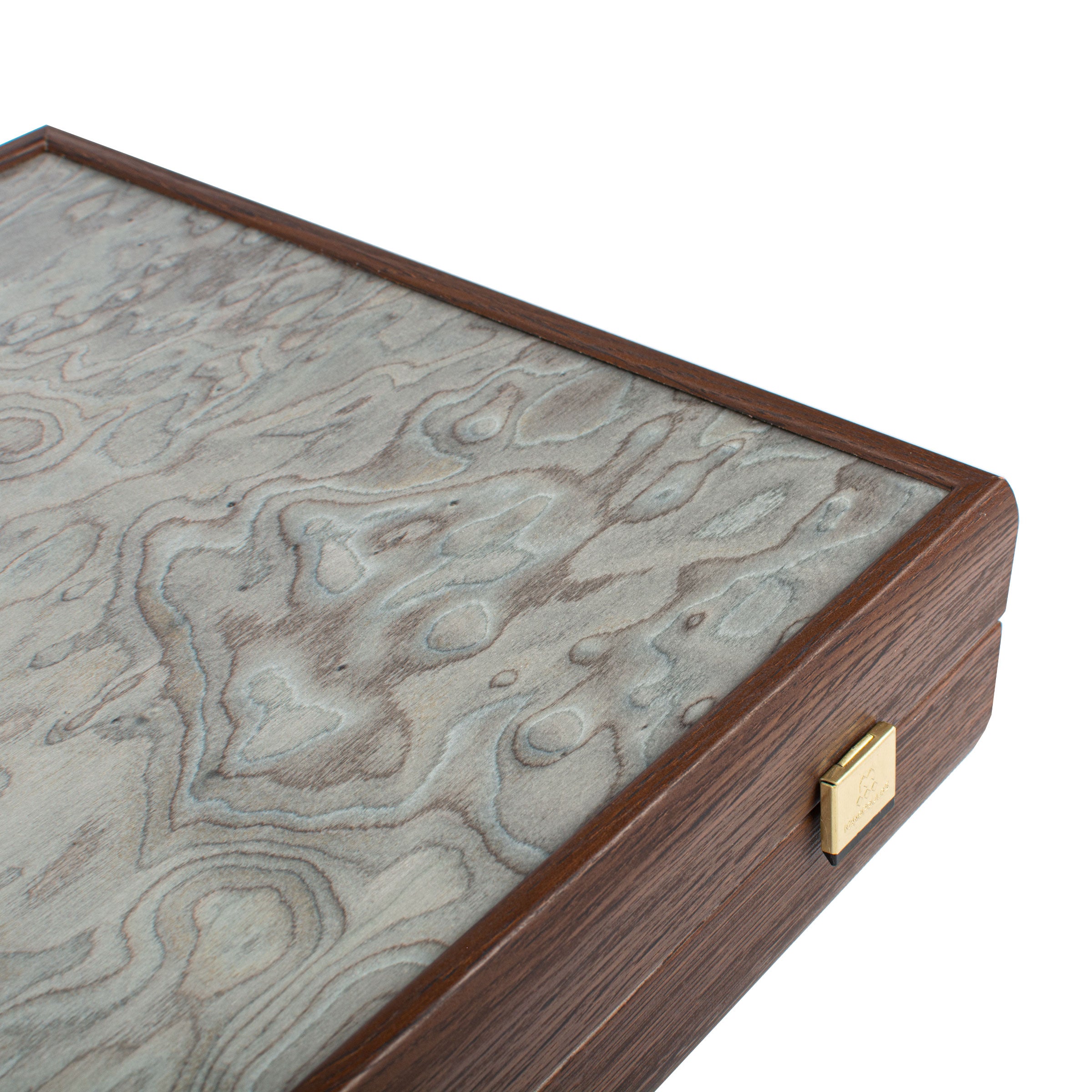 Premium Handcrafted Pearly Grey Vavona Backgammon Set - Luxury Board ...