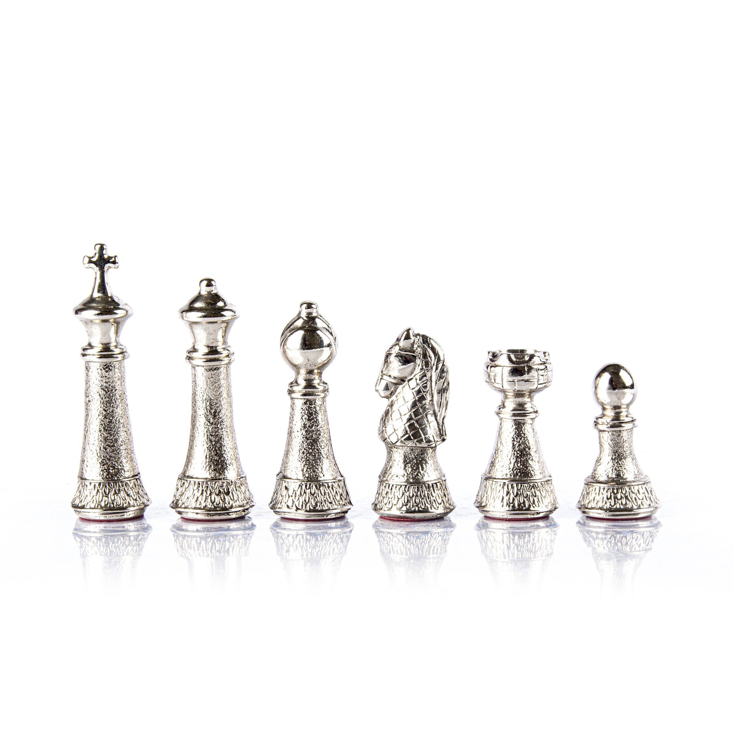 Luxury Metal Staunton Chessmen - Large Gold & Silver Handcrafted Chess ...