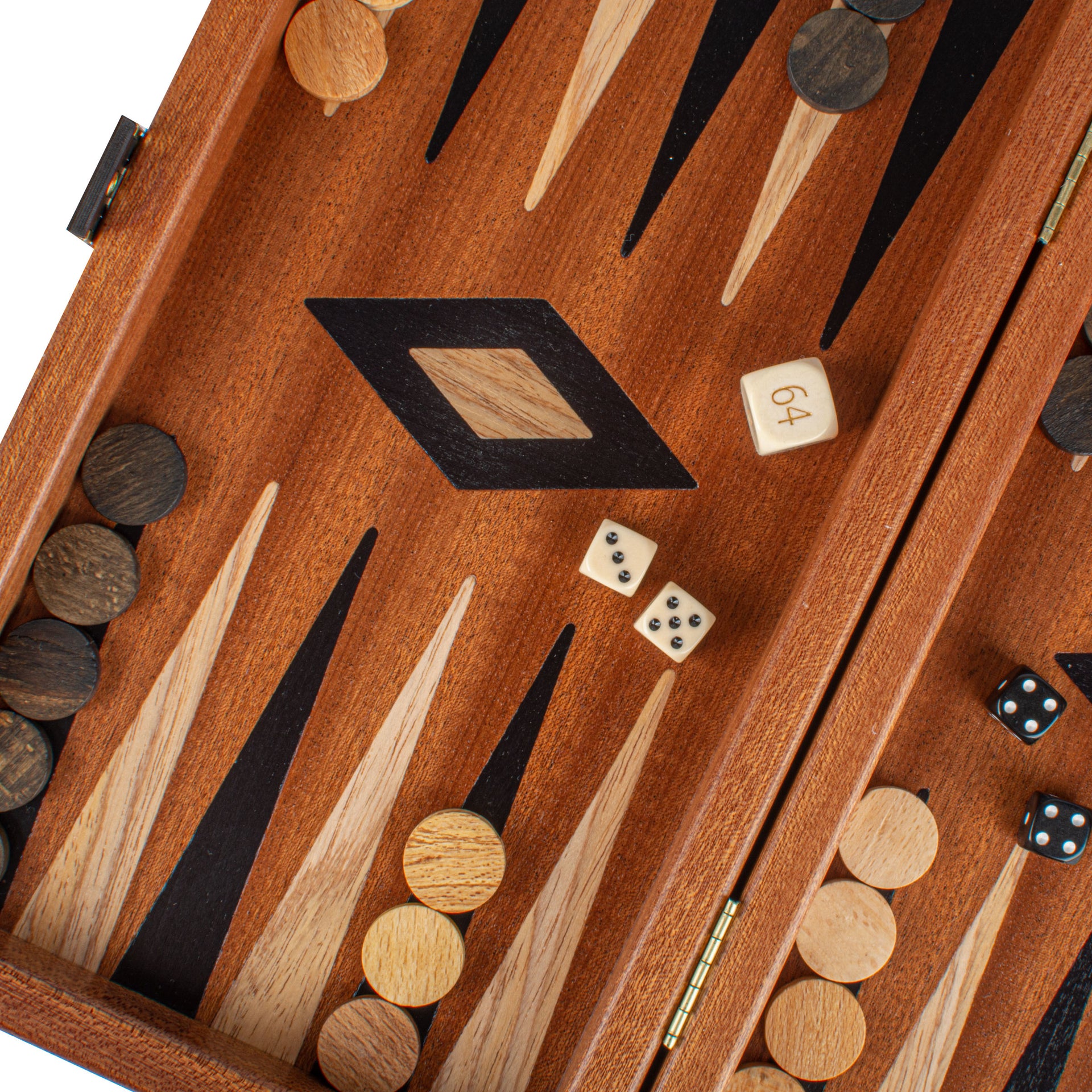 MAHOGANY Chess & Backgammon Board in black color - MANOPOULOS Chess ...
