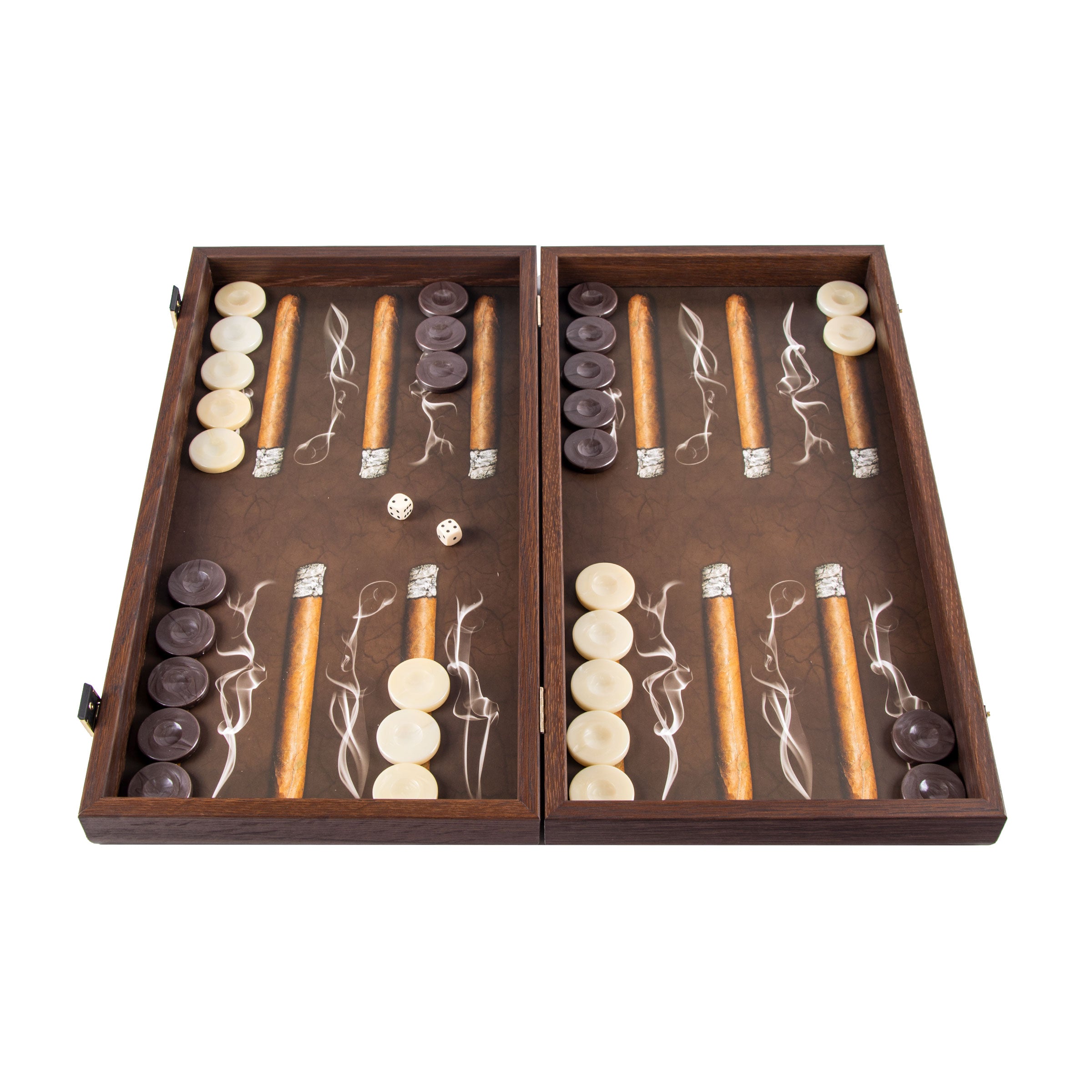 Handcrafted Creative Backgammon Set - Robusto Cigar Design | MANOPOULOS ...