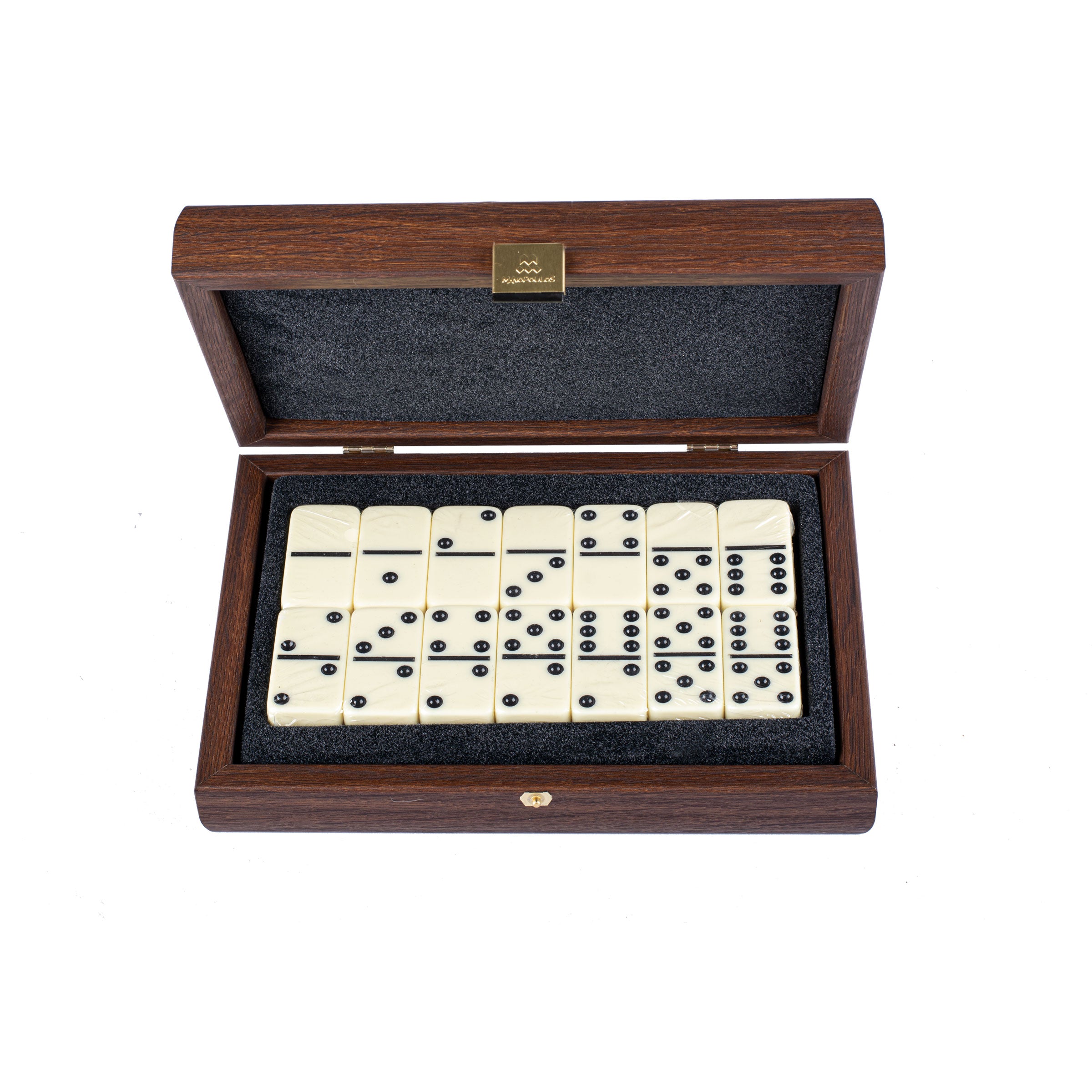 Luxury Domino Set in Wooden Case with California Walnut Burl ...