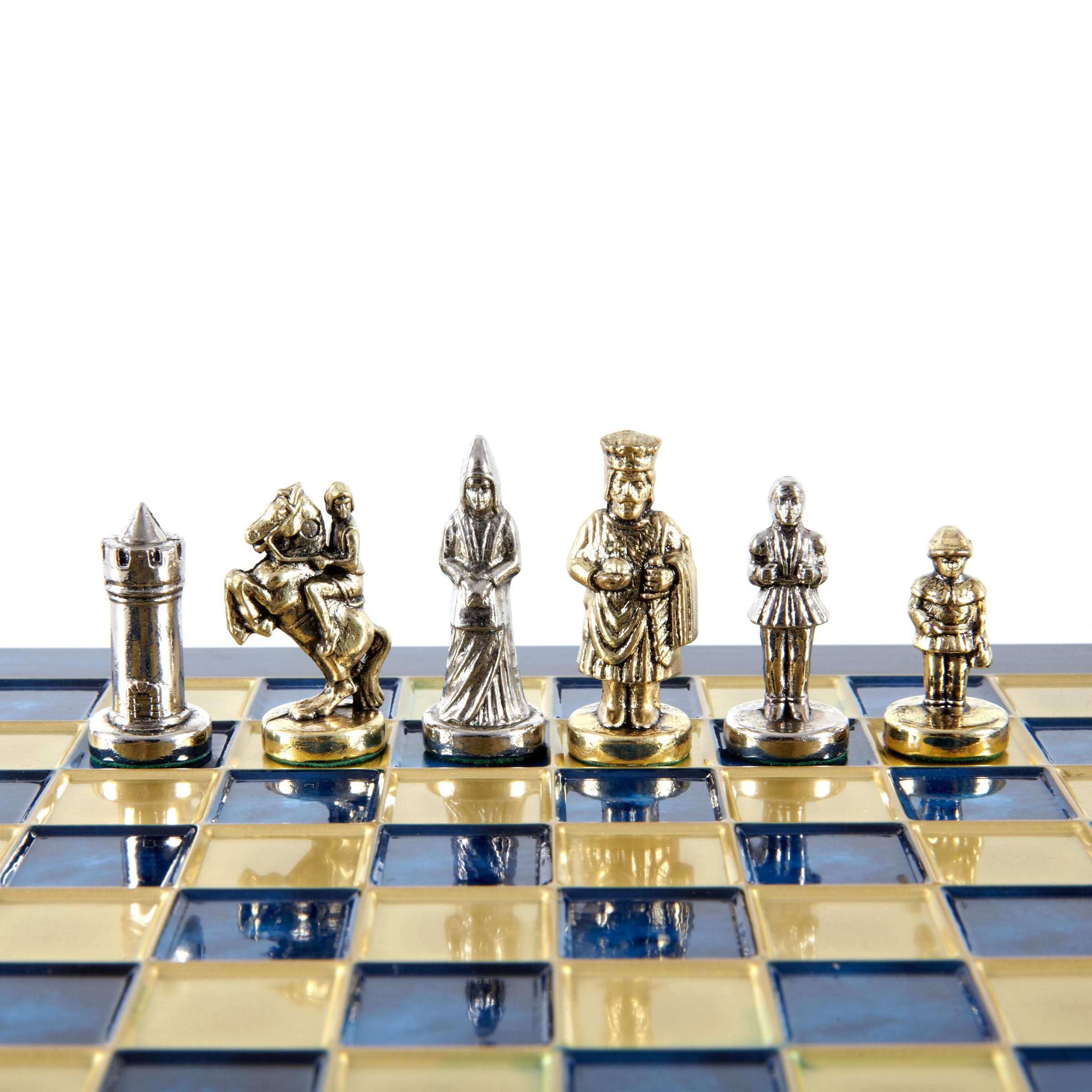 Handcrafted Byzantine Empire Chess Set, Gold & Silver (Extra Small ...