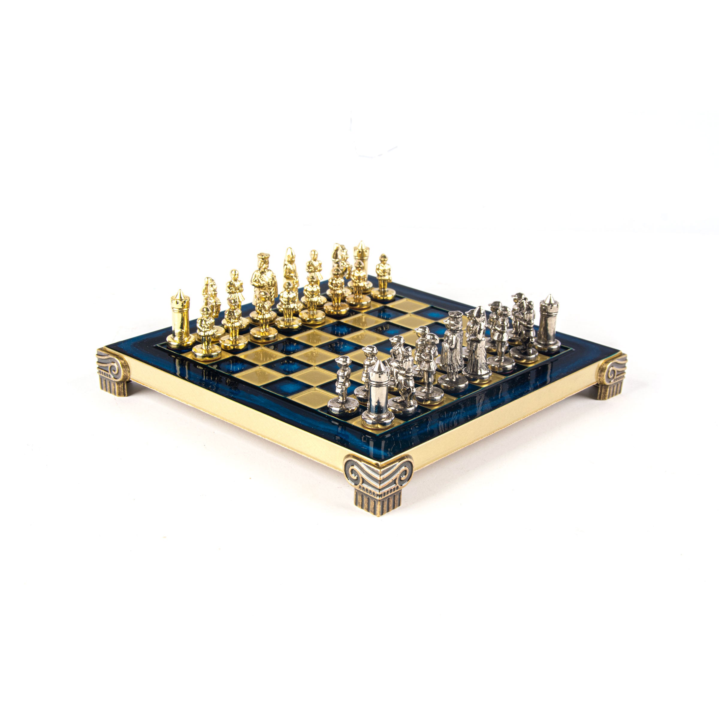 Handcrafted Byzantine Empire Chess Set, Gold & Silver (Extra Small ...