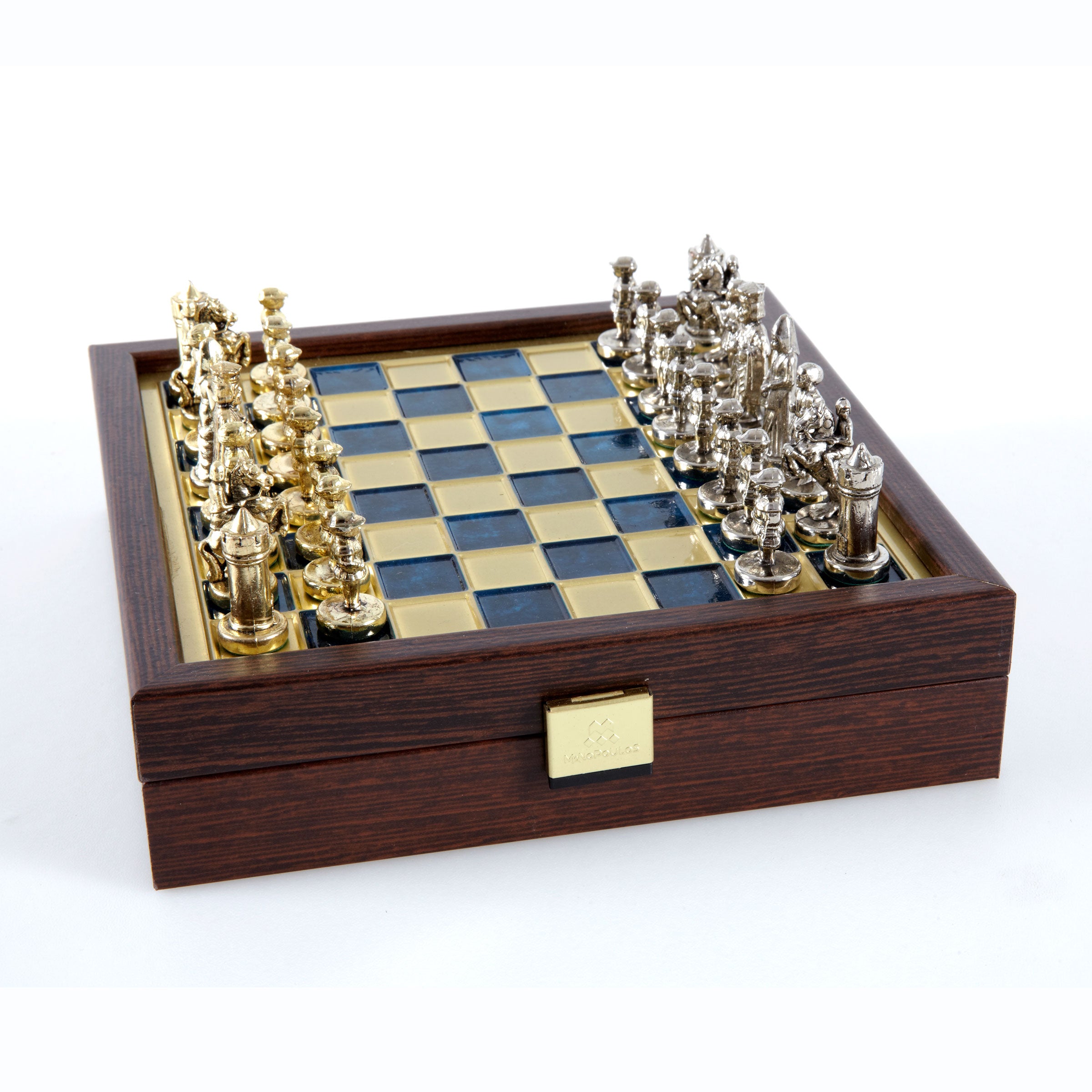 Handcrafted Byzantine Empire Chess Set in Wooden Box with Storage ...