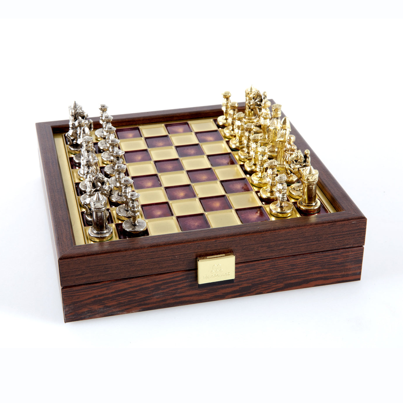 Handcrafted Byzantine Empire Chess Set in Wooden Box with Storage ...